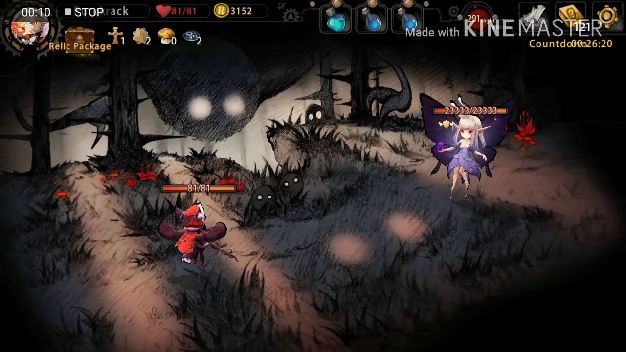 Wandering Night — Solo adventure, 1st boss. Android gameplay - YouTube