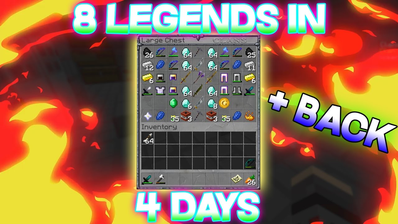 GETTING 8 LEGENDS IN 4 DAYS + BASE TOUR (Mineplex Clans S2) - YouTube