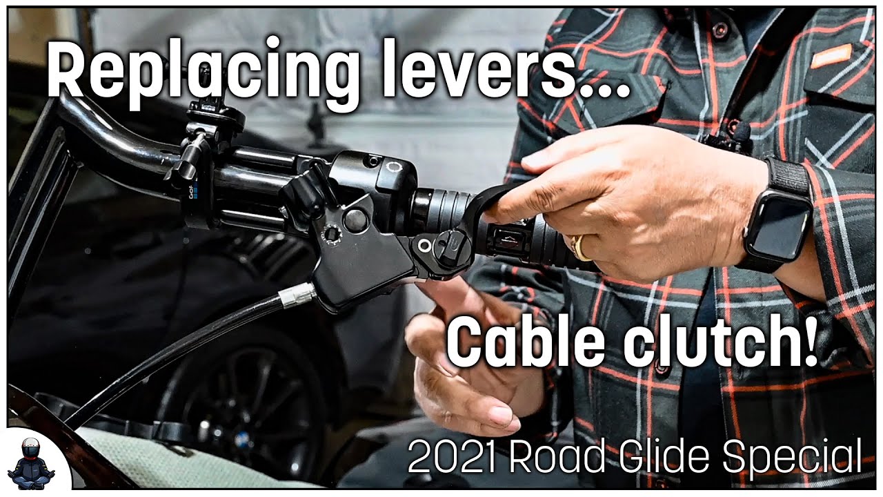 How to install levers (Oberon adjustable) on a Road Glide/Touring bike ...