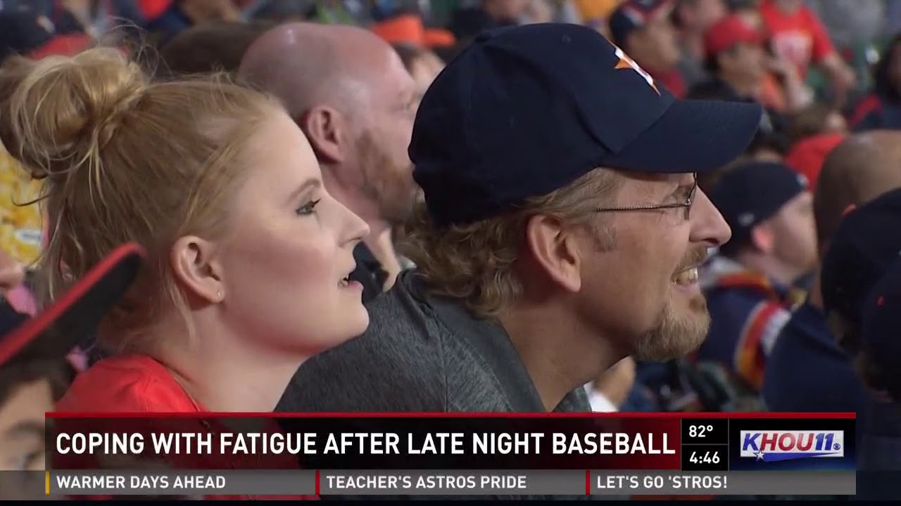 Coping with fatigue after late night baseball? - YouTube
