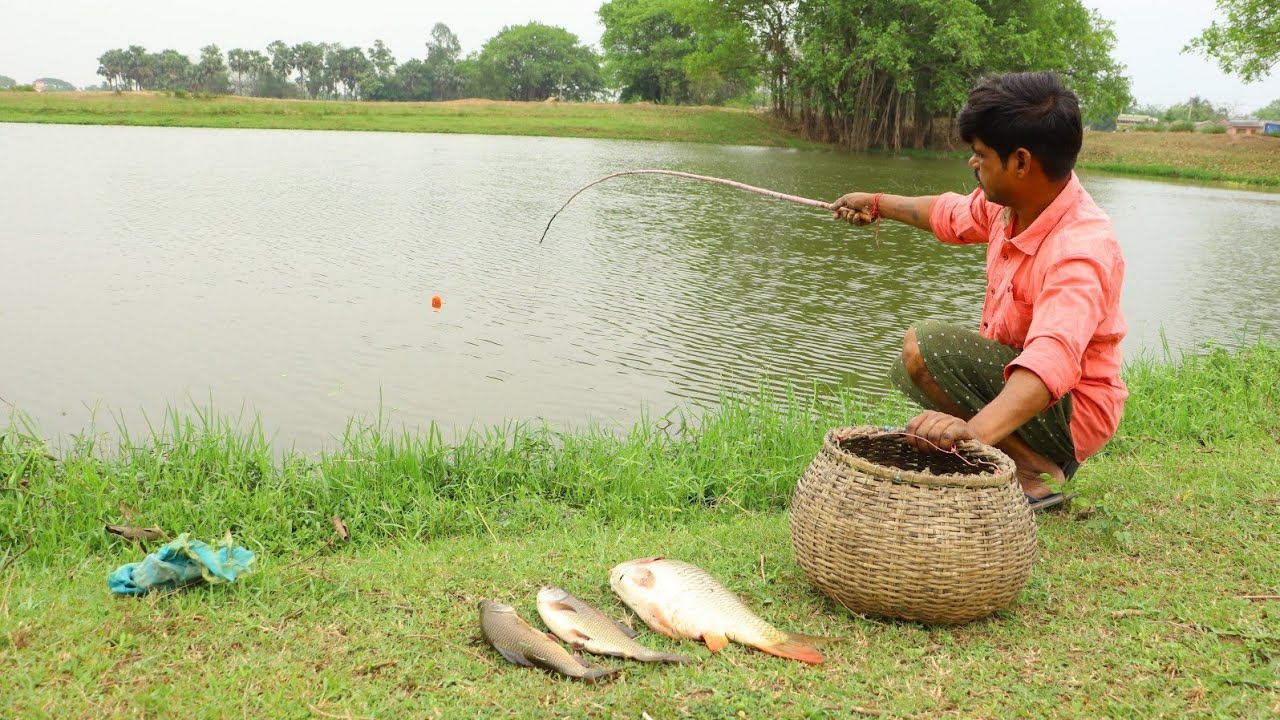 Fishing Video || I was surprised to see the fishing technique of the ...