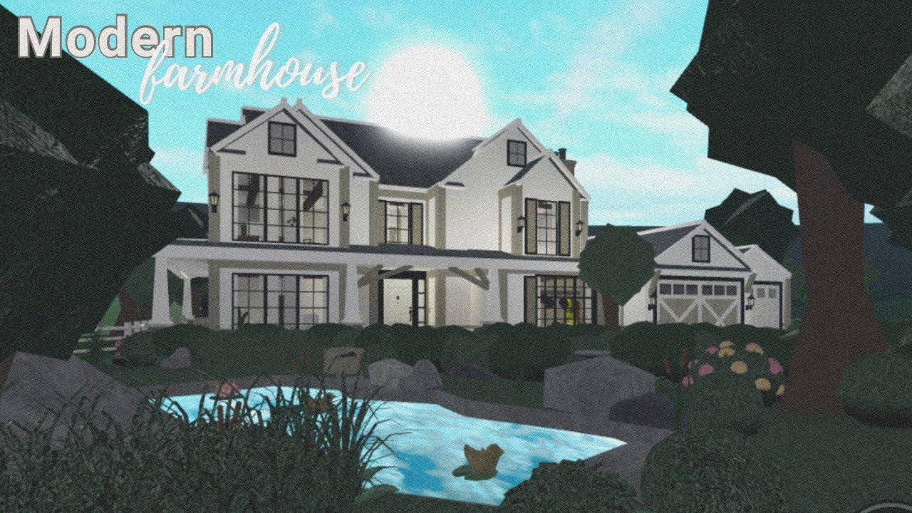 Bloxburg Modern Family Roleplay Farmhouse | tour + layout + a BARN ...