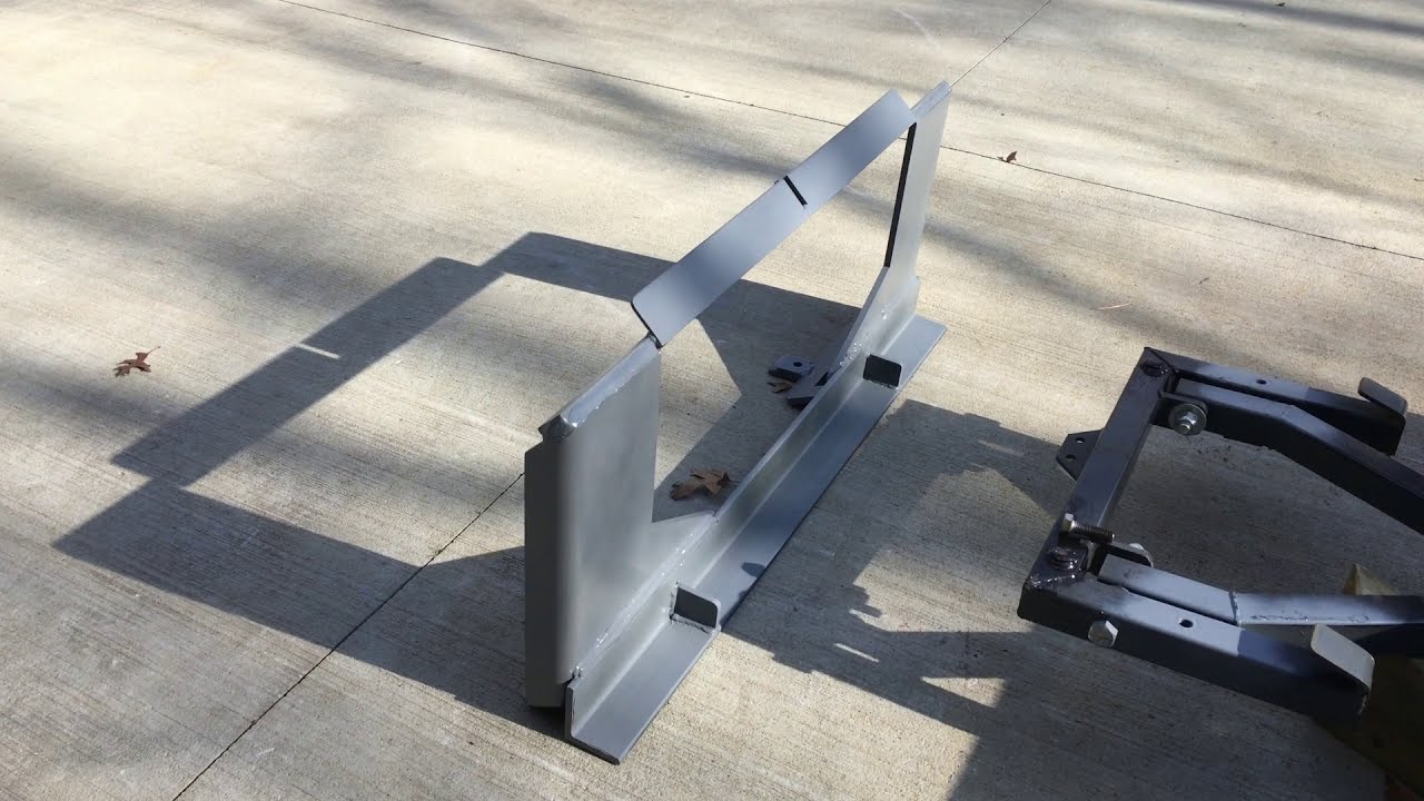 Snow plow quick attach plate - YouTube