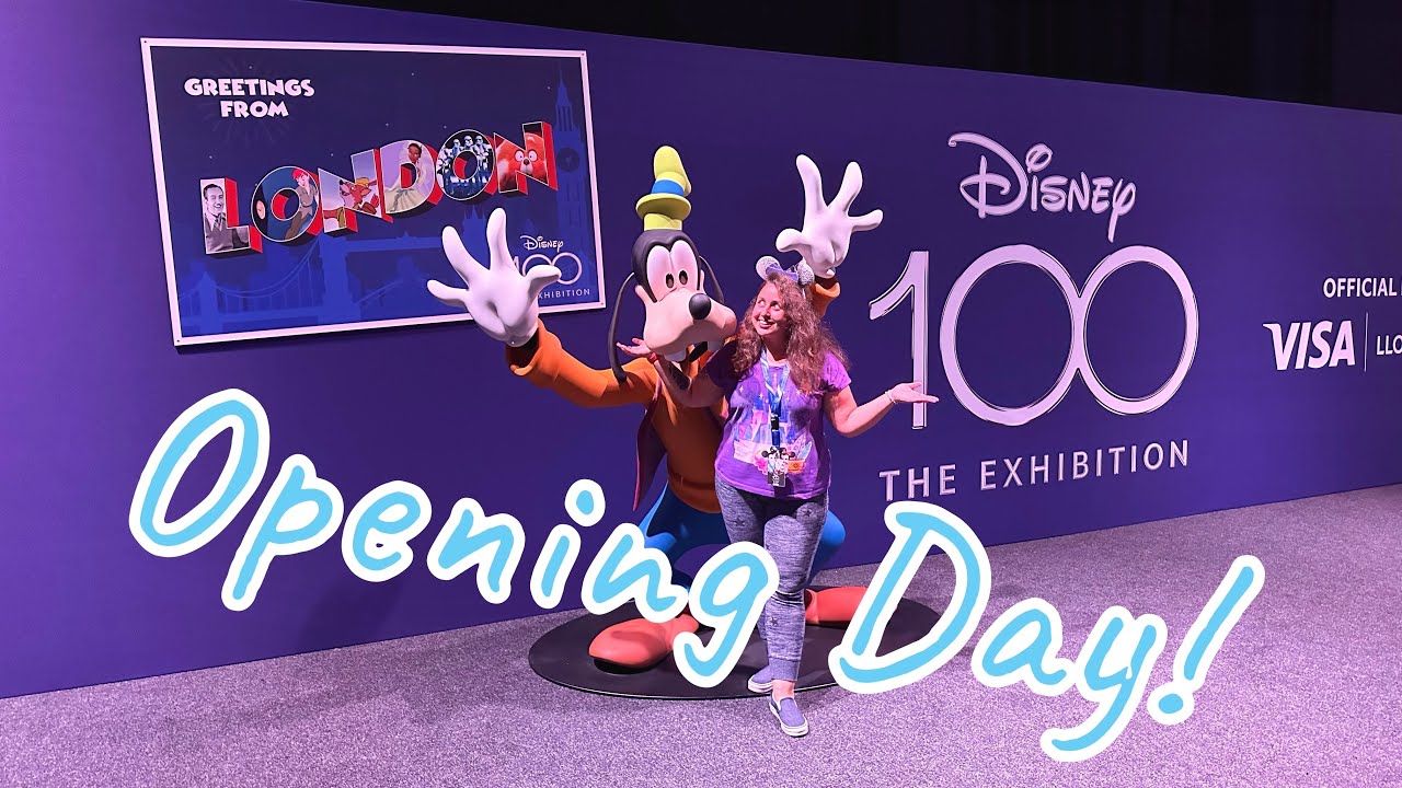 Disney 100 the Exhibition in LONDON | Opening Day Vlog 2023 - YouTube
