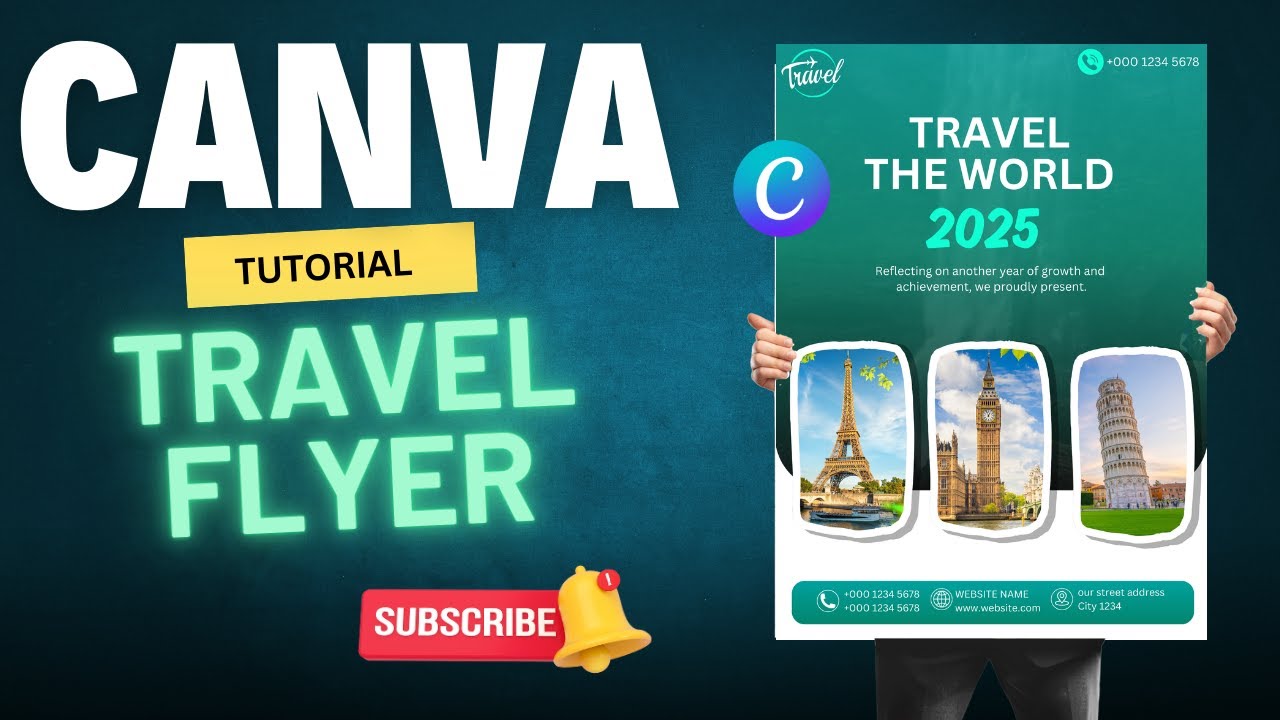 How to Create an Amazing Travel Flyer with Canva Tools - YouTube