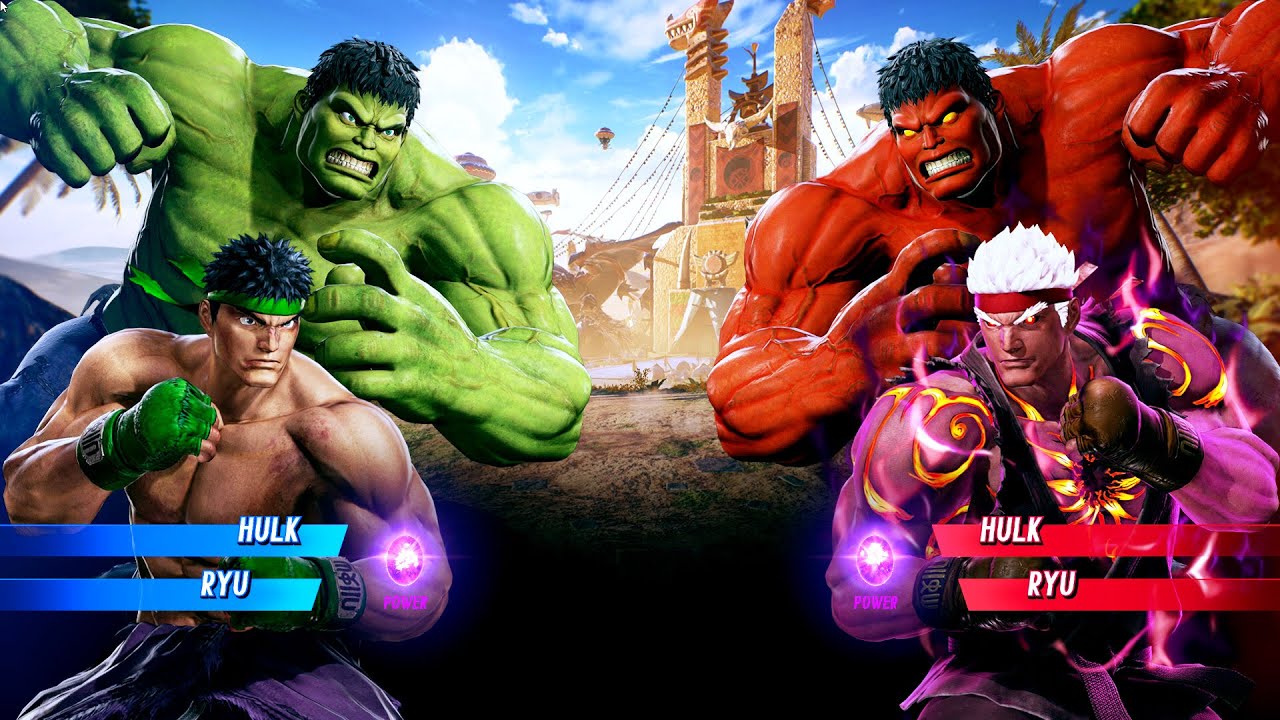Hulk & Ryu vs Red Hulk & Ryu (Very Hard) | 4K UHD Gameplay - YouTube