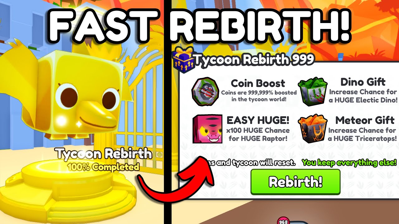 HOW TO SUPER FAST REBIRTH METHOD IN PET SIMULATOR 99! - YouTube