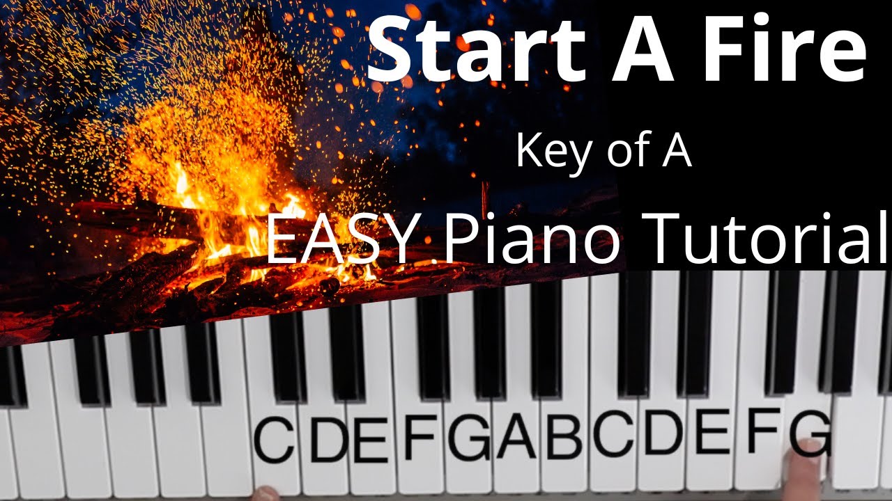 Start A Fire -Unspoken (Key of A)//EASY Piano Tutorial - YouTube