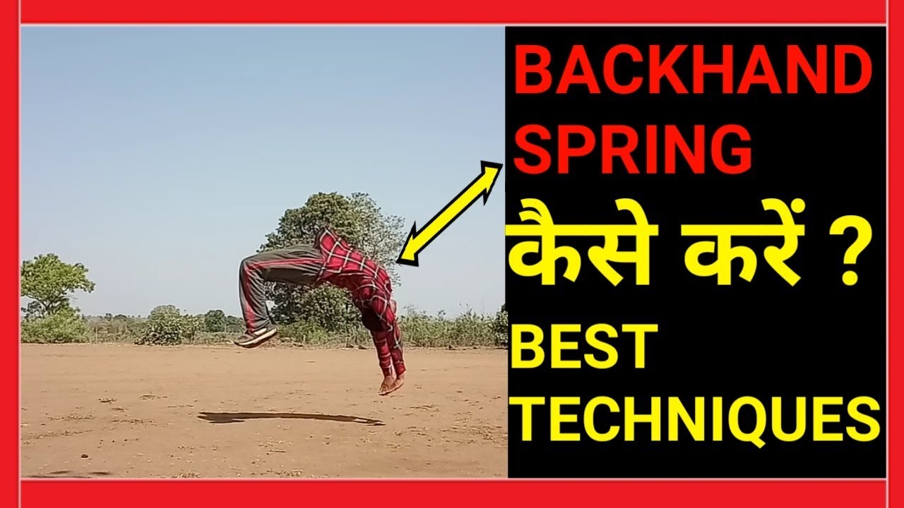 Backhandspring Tutorial: How to do a back handspring||Back hand spring ...