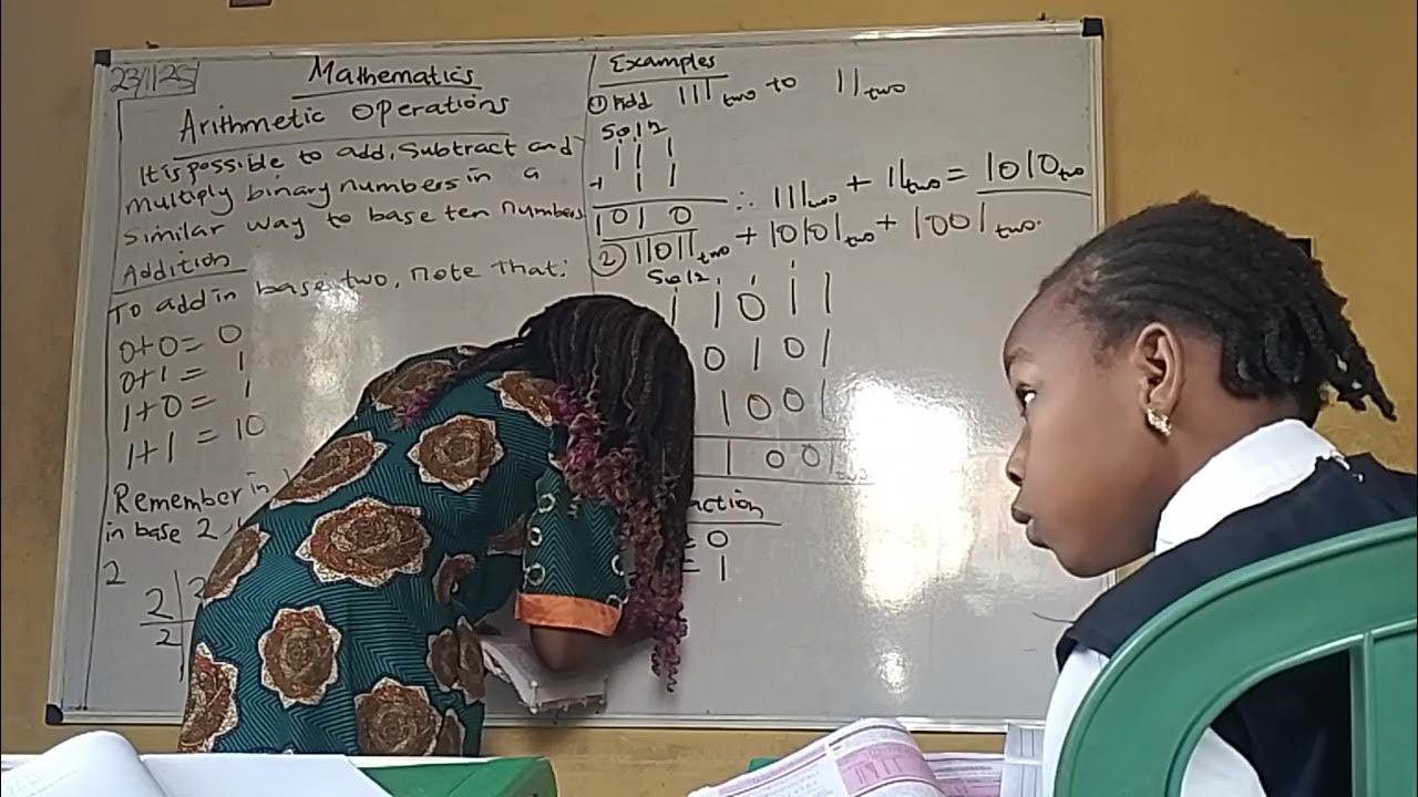 Addition and Subtraction of Binary Numbers - YouTube