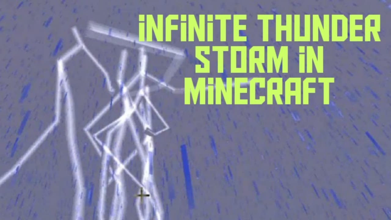 Minecraft with PRATHAMZILLA - HOW TO MAKE INFINITE THUNDERSTORM - YouTube
