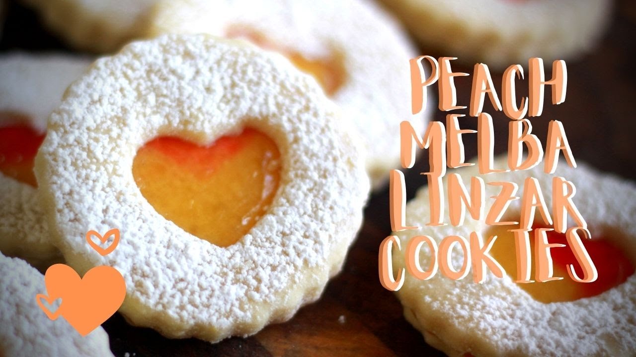 Recipes Using Gummy Candy | Peach Melba Linzer Cookies - YouTube