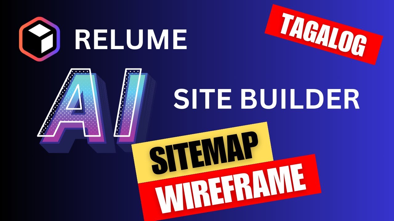 Ready to Learn? Quick Tutorial on Relume AI for Sitemaps & Wireframes! (Tagalog) - YouTube