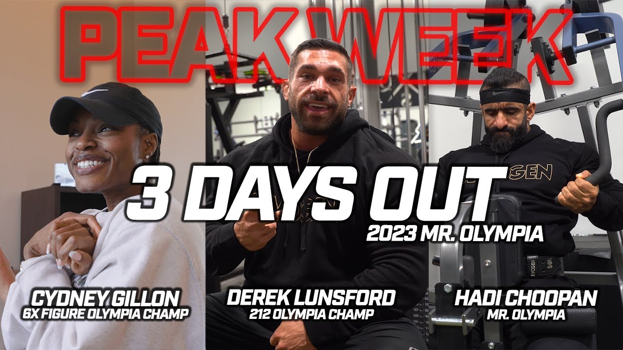 3 Days Out Mr. Olympia Hadi Choopan X Hany Rambod X Derek Lunsford ...