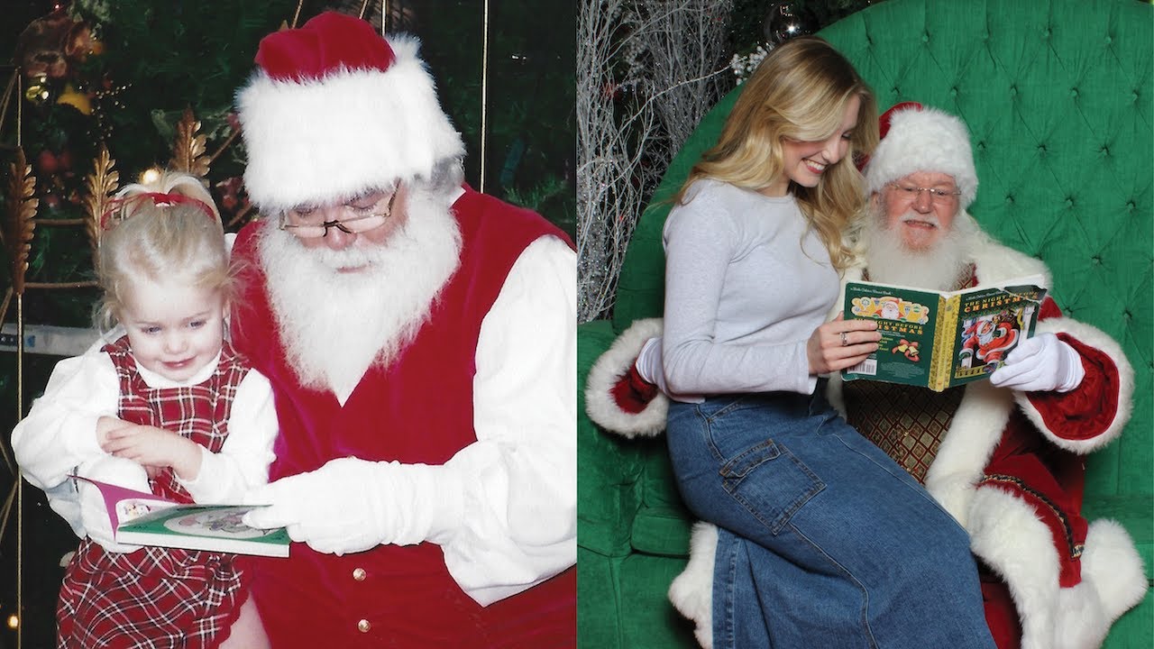 I met santa at the mall — VLOGMAS DAY 10 - YouTube