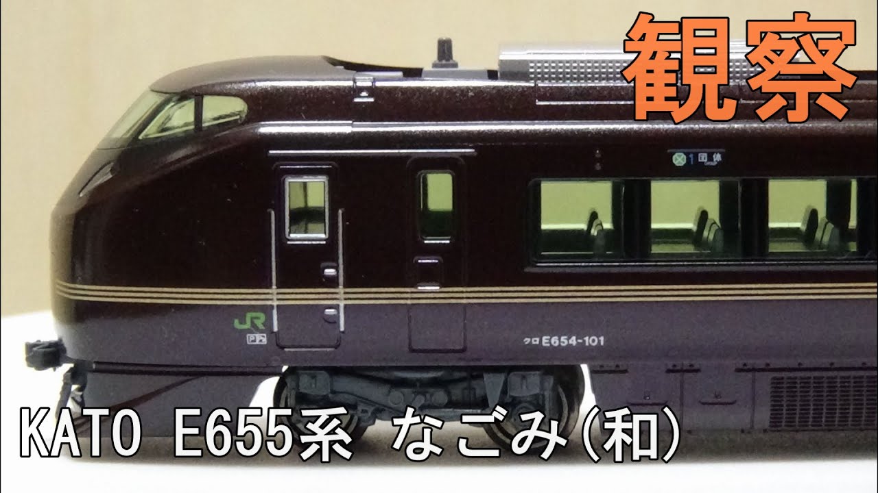 鉄道模型Nゲージ【今さら動画】E655系なごみ（和）5両セットを見てみる - YouTube