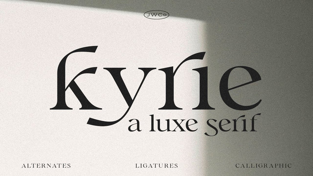 Kyrie: A Luxe Calligraphic Serif Font Free Download - YouTube