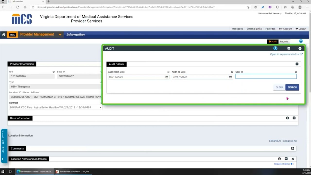 PRSS 104 Provider Management Advanced - YouTube