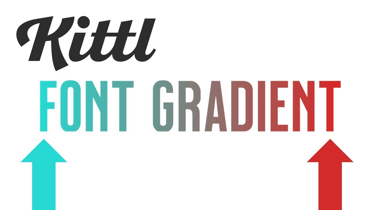 KITTL: Font Gradient Colors EXPLAINED - YouTube
