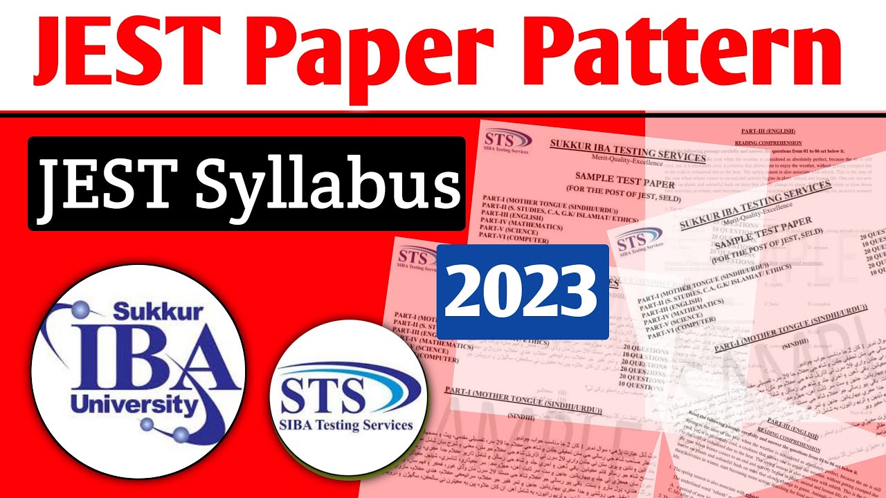 Preparing for IBA STS Test: Here's Your Guide to JEST Syllabus and ...