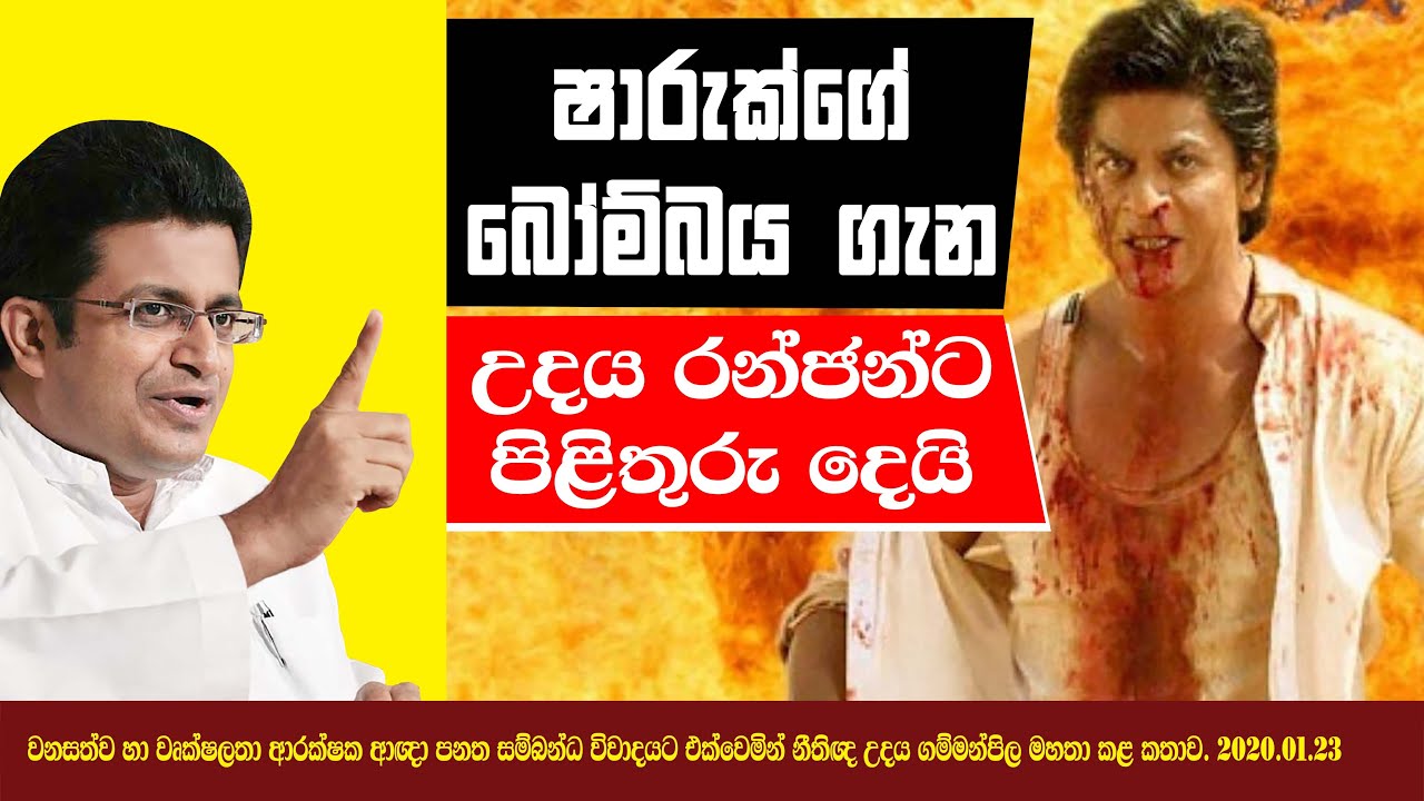 Udaya Gammanpila | ෂාරුක්ගේ බෝම්බය ගැන උදය රන්ජන්ට පිළිතුරු දෙයි - YouTube