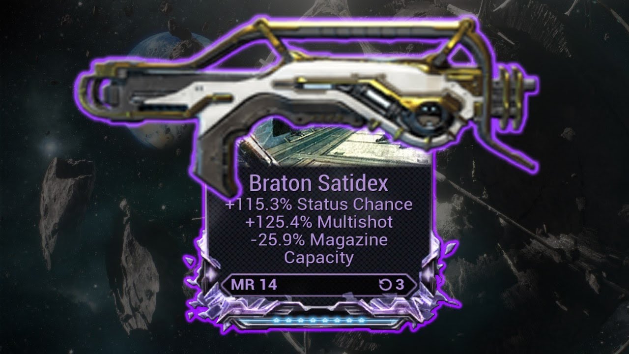 Warframe - Braton Satidex - YouTube