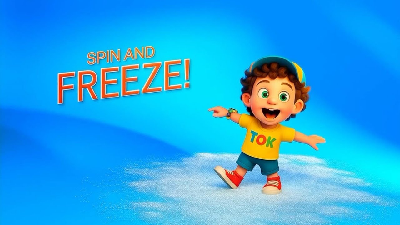 Spin And Freeze With Tok | Fun Kids Song & Party Moves | Dance with Tok ...