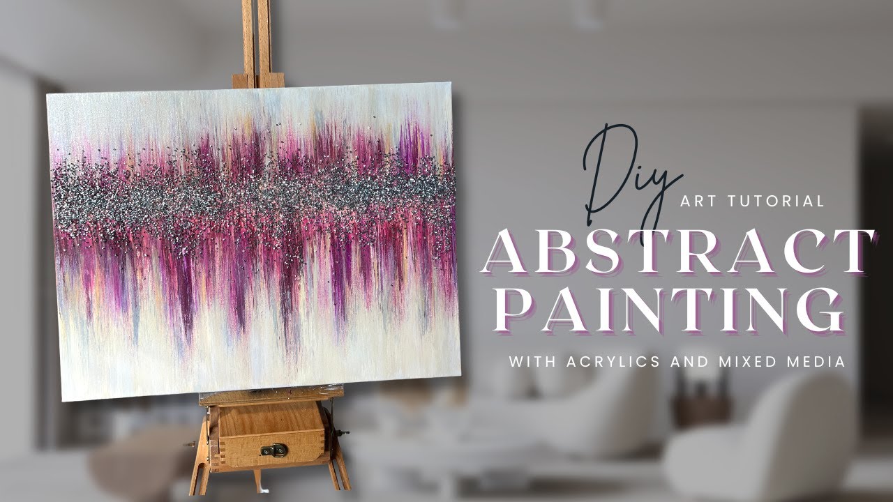 DIY textured canvas art / abstract acrylic painting / diy abstract ...