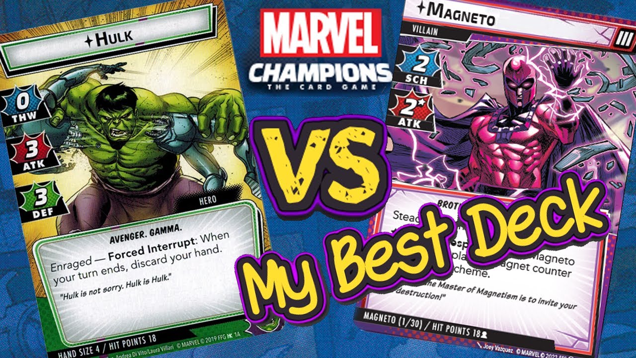 HULK vs. MAGNETO (Expert) Marvel Champions Playthrough - YouTube