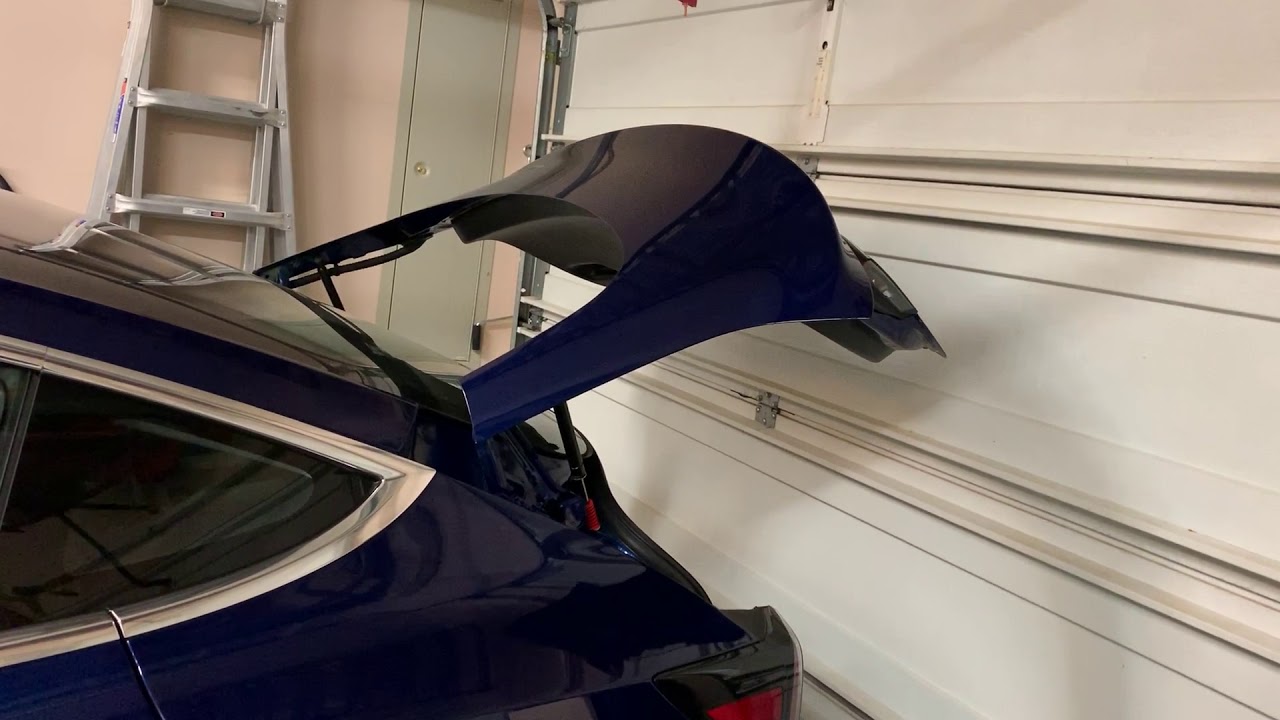 Tesla Model 3 Auto Opening Trunk, using 20mm x 40mm RED springs - YouTube