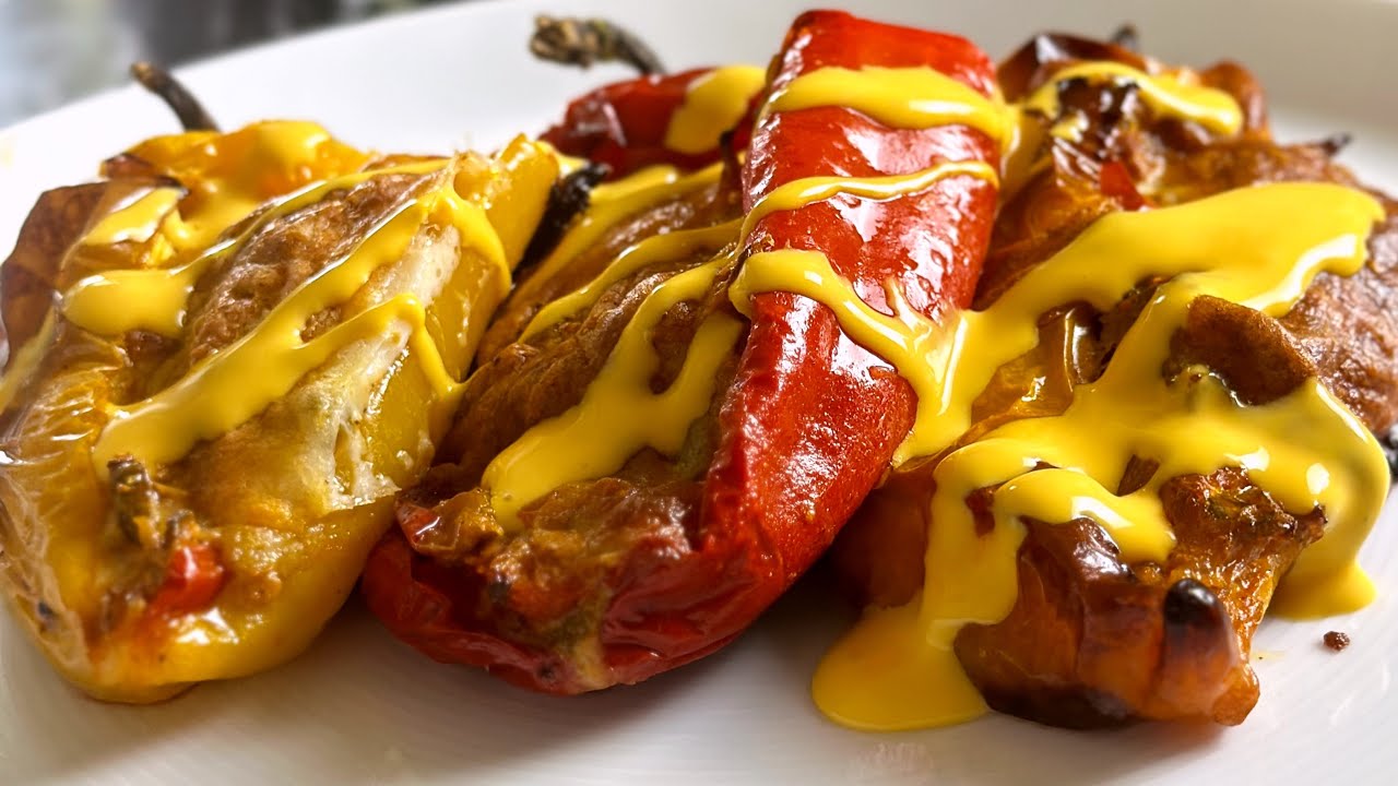 This Greek recipe will make everyone go crazy! Kapi pepper stuffed with ...