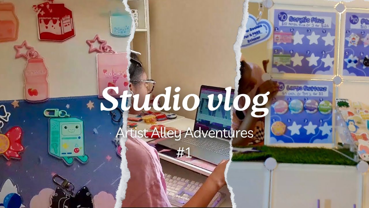 Preparing for my first artist alley / Artist Alley Adventures Vlog #1 ...