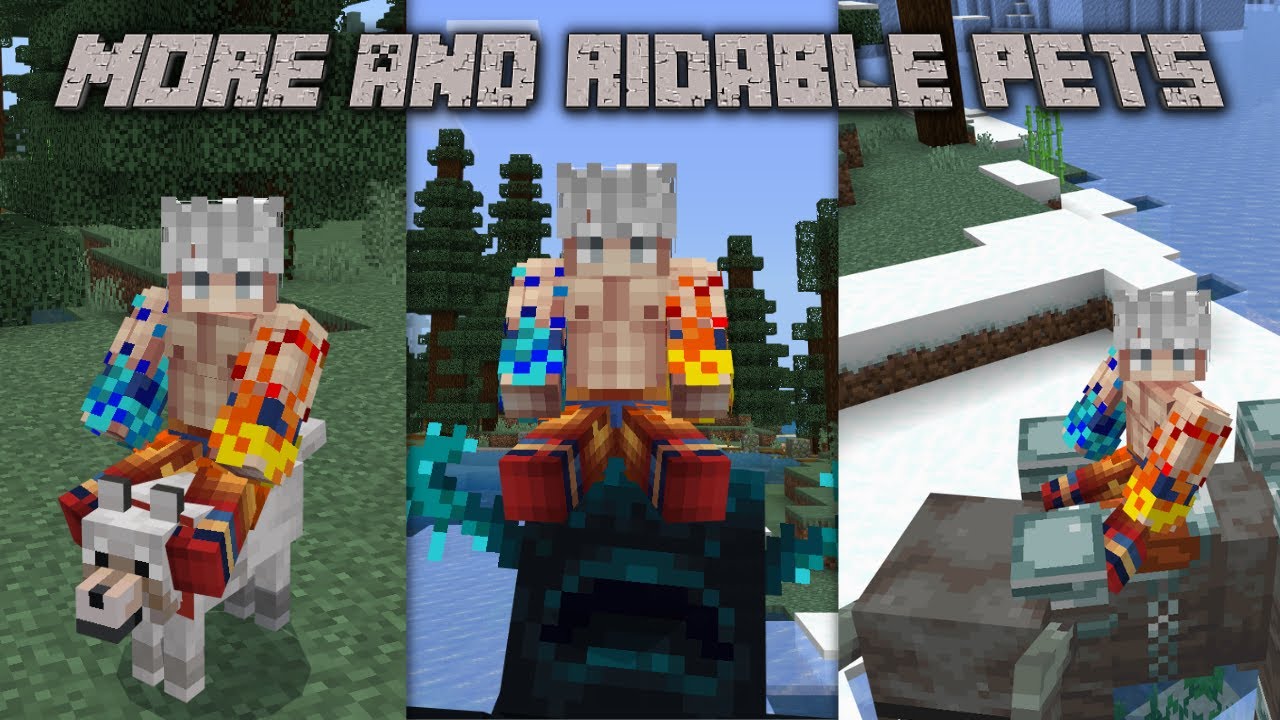 More And Ridable Pets Addon - YouTube