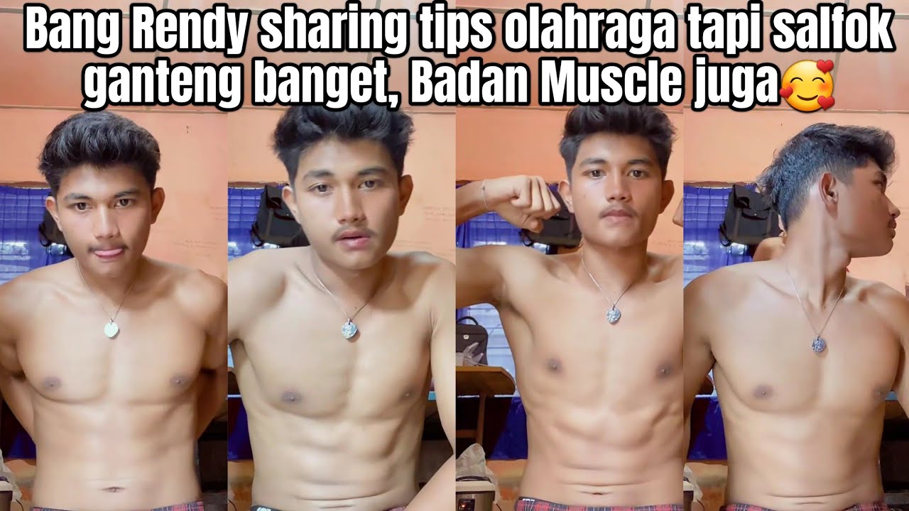Bang Randy sharing olahraga, salfok ganteng banget mana badan muscle ...