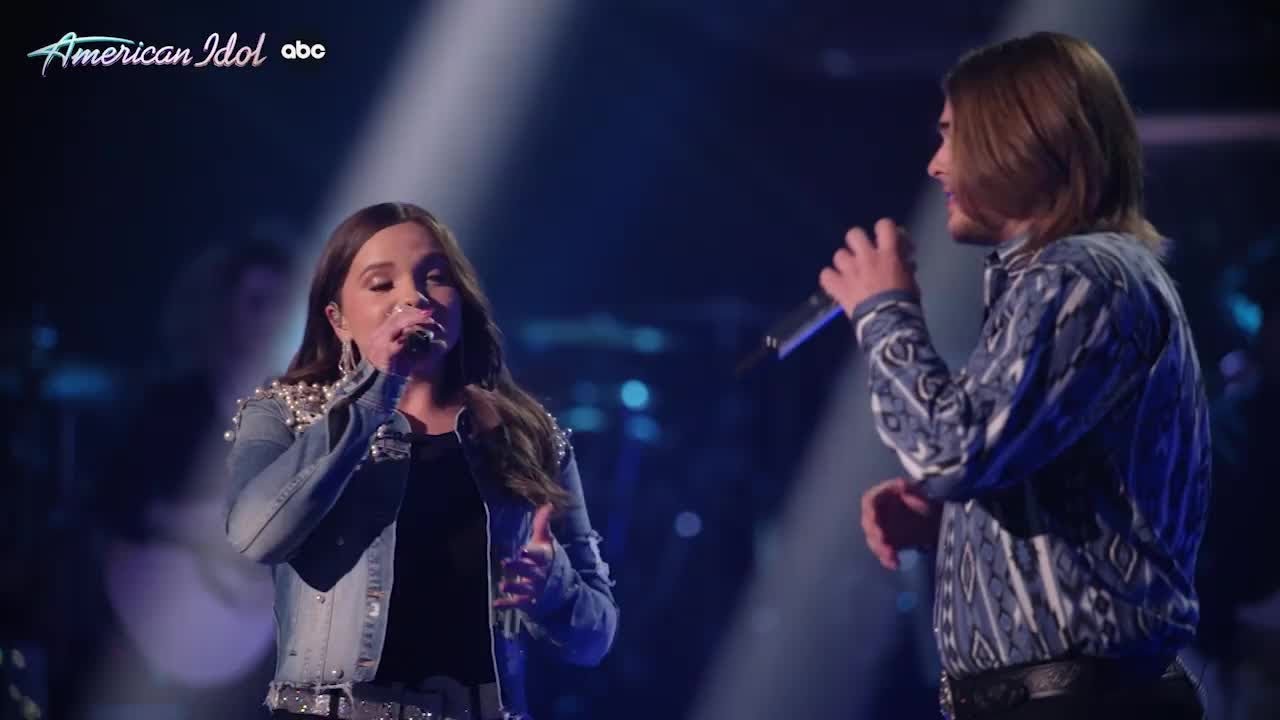 Megan Danielle, Colin Stough duet on 'American Idol' - YouTube