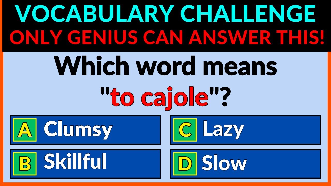 30 Advanced Vocabulary Quiz Questions to Boost Your English Skills Fast ...