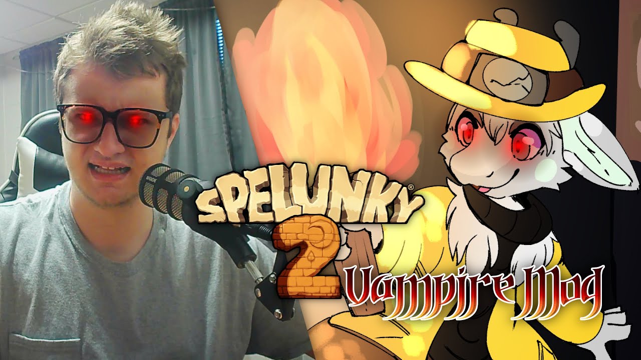 Vampire!!! Not again!!! Spelunky 2 - YouTube