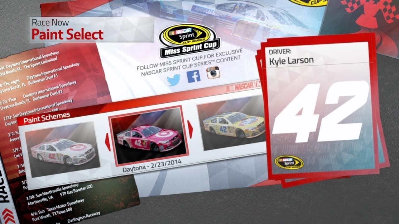 NASCAR '14 - Kyle Larson at Texas Night (2014 Target) - YouTube