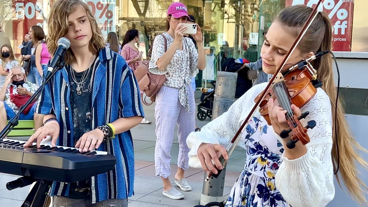 GRANDPA BURST IN TEARS | Coldplay - Fix You | Violin Cover - Karolina Protsenko & Oscar ...