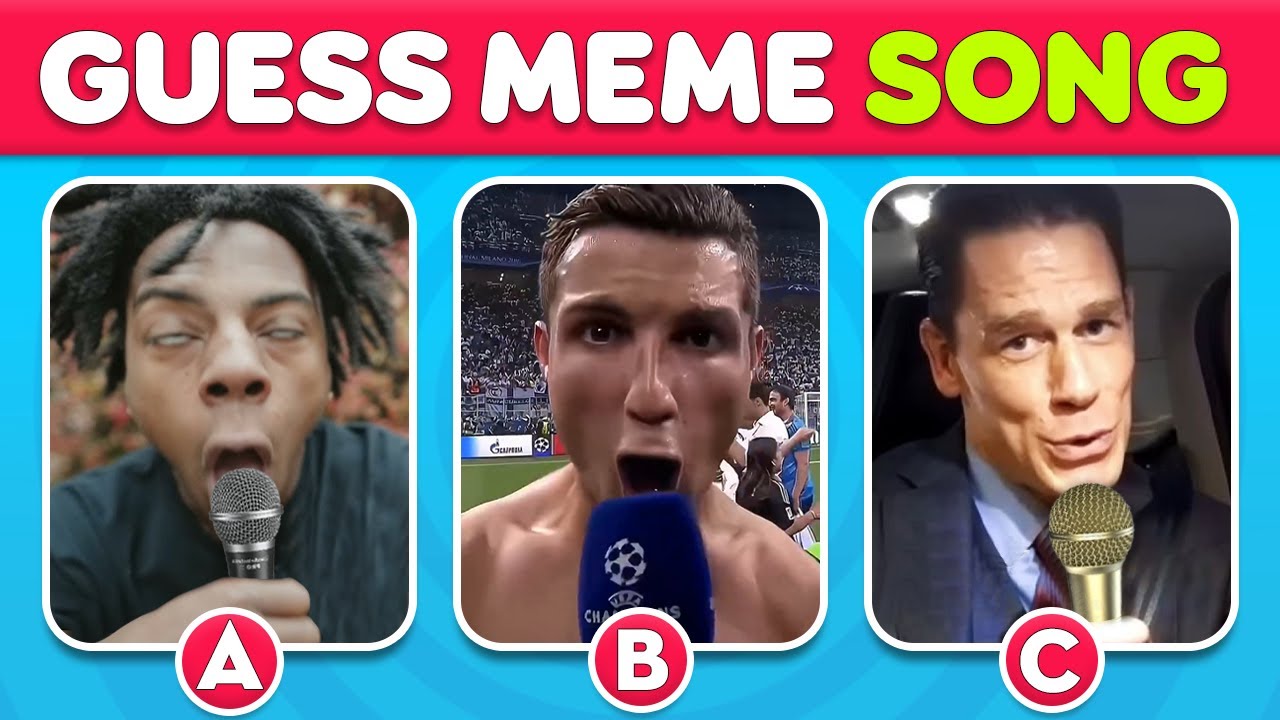 Guess Meme SONG, VOICE | IshowSpeed, Ronaldo Siuuu,john Cena Bing ...