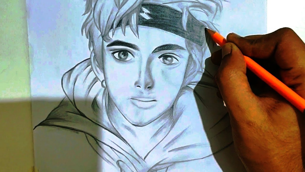 Sketch drawing of a smart Boy(for beginners)easy steps to draw - YouTube