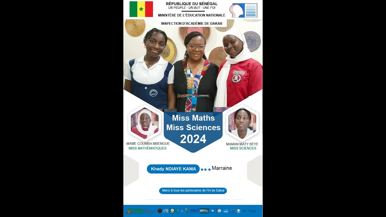 Miss Maths Miss Sciences 2024 de Dakar - YouTube