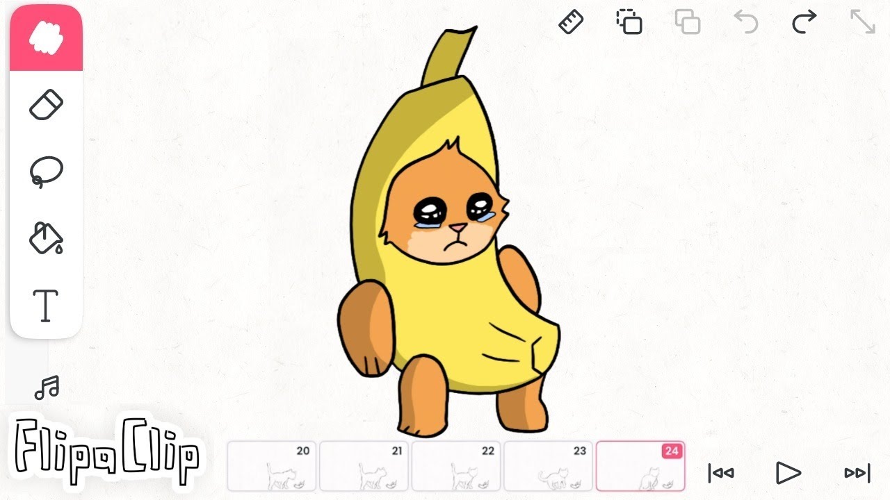 BANANA CAT. History of TRANSFORMATION. draw in FlipaClip - YouTube