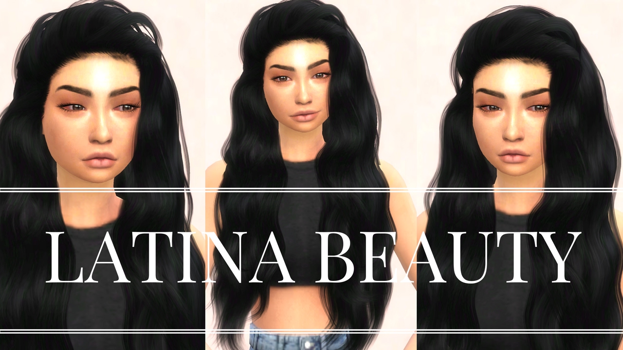 Sims 4| Create A Sim: Latina Beauty | Danna Ramirez - YouTube