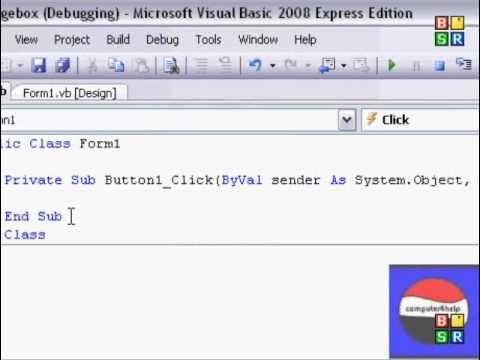 How to make a pop-up messagebox in visual basic 2008 - YouTube