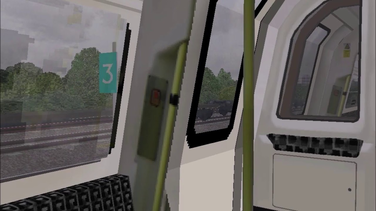 OpenBVE - Central Line Coded Manual Run - Ride on a LT 1995 Stock Train ...