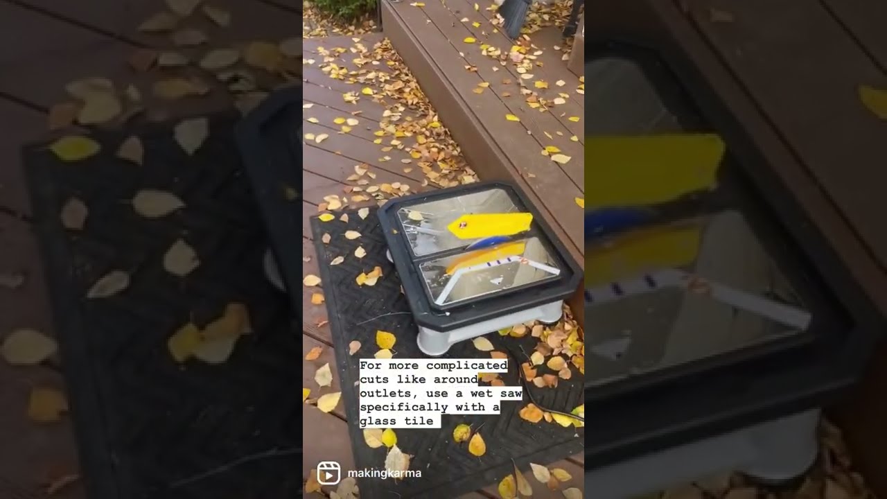 Cutting glass tile without chipping store
