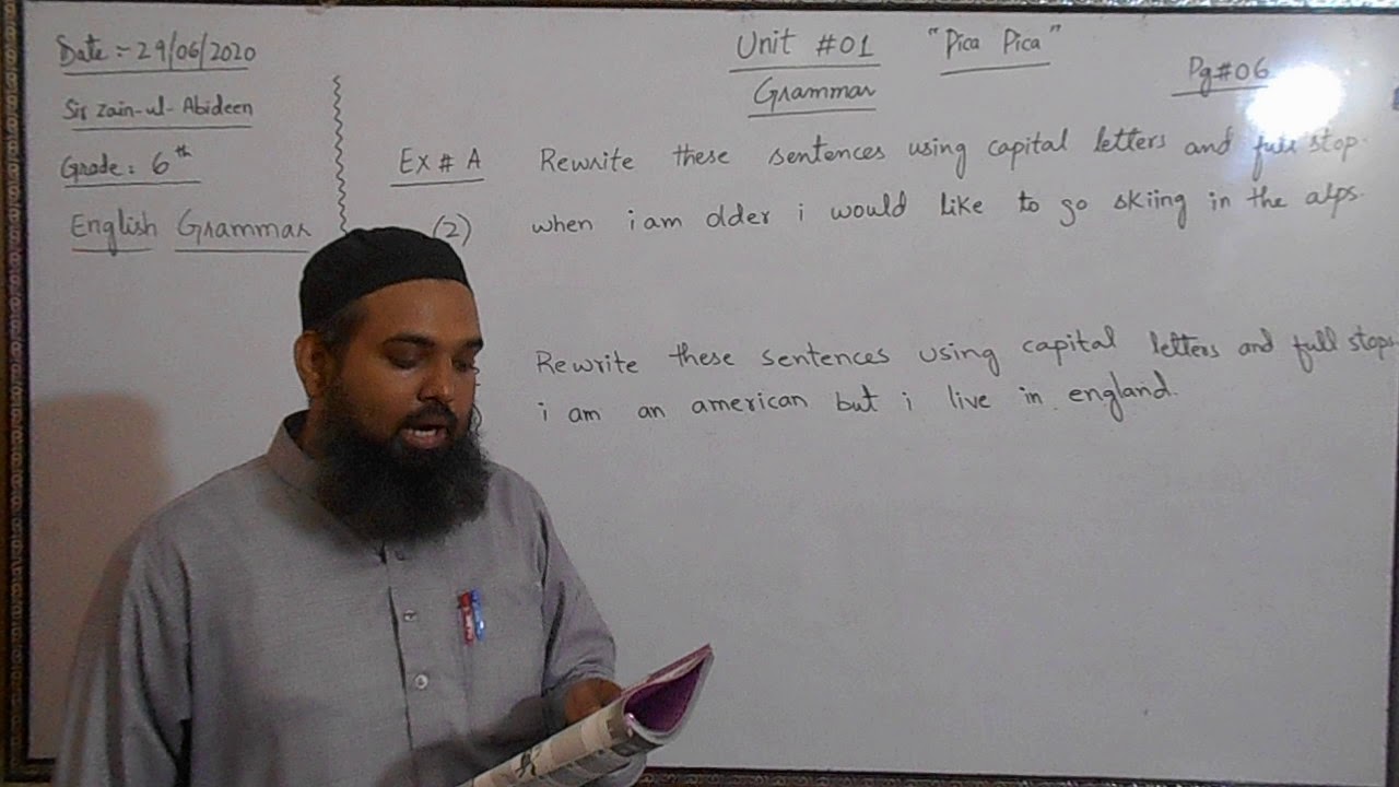 English Grammar Grade 6th Lecture 1 - YouTube