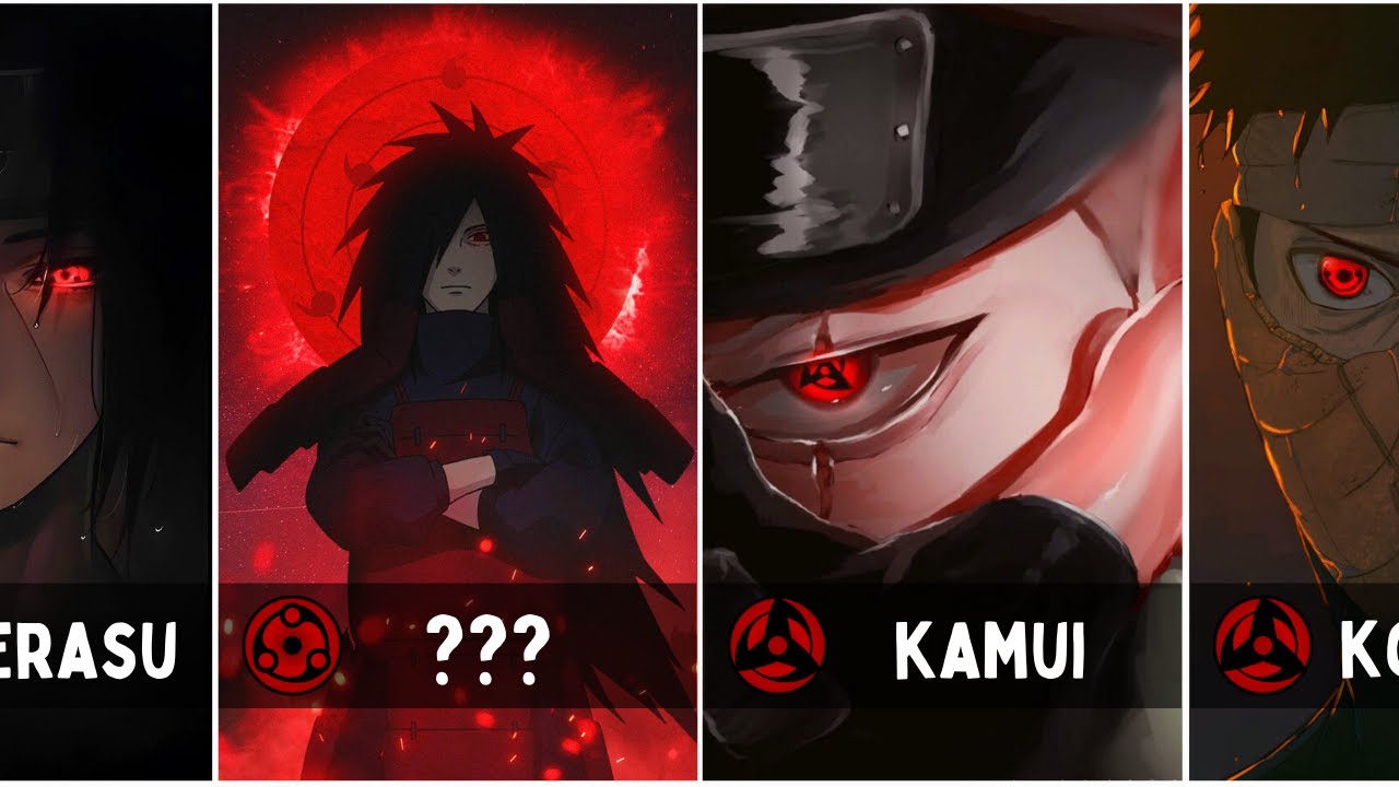 All Unique Mangekyou Sharingan Abilities - Naruto and Boruto - YouTube