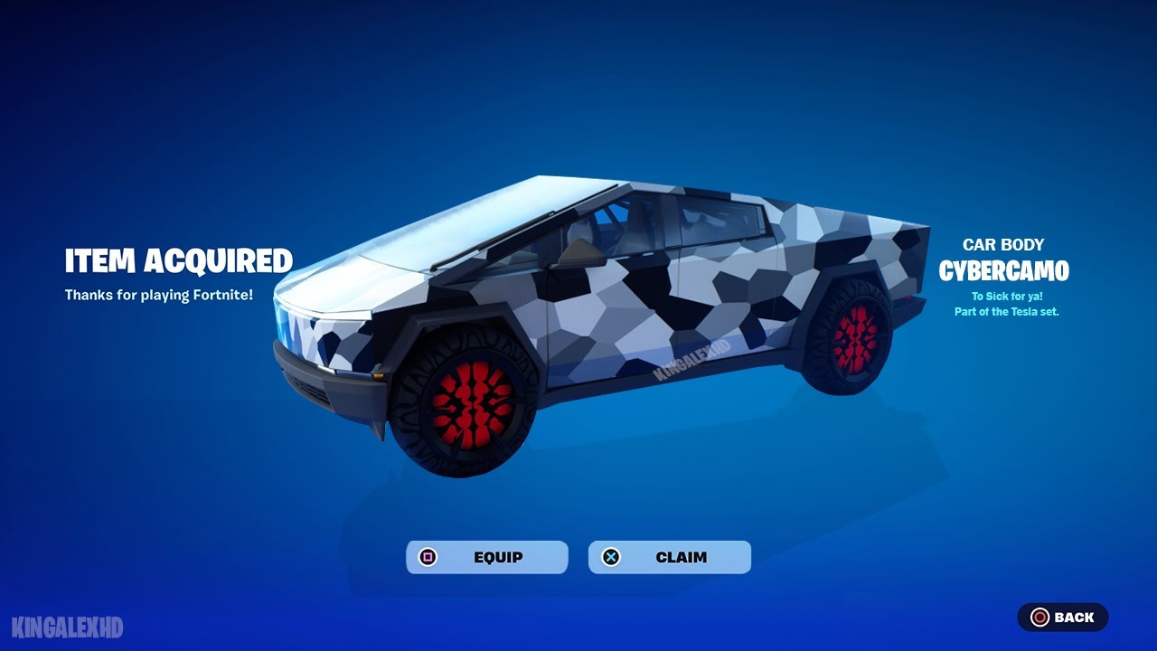 How To Get the Tesla Cybertruck Car Body NOW FREE In Fortnite (Tesla ...